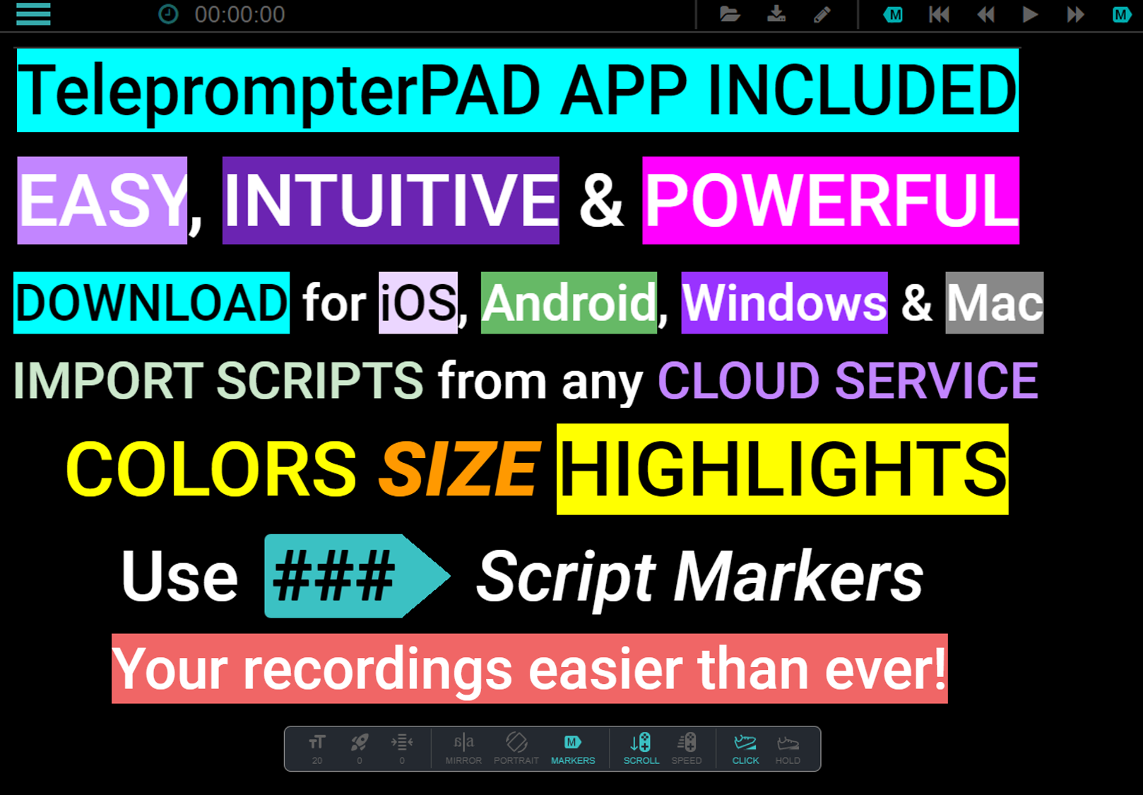 Free Teleprompter Software - TeleprompterPAD Online & APP ...