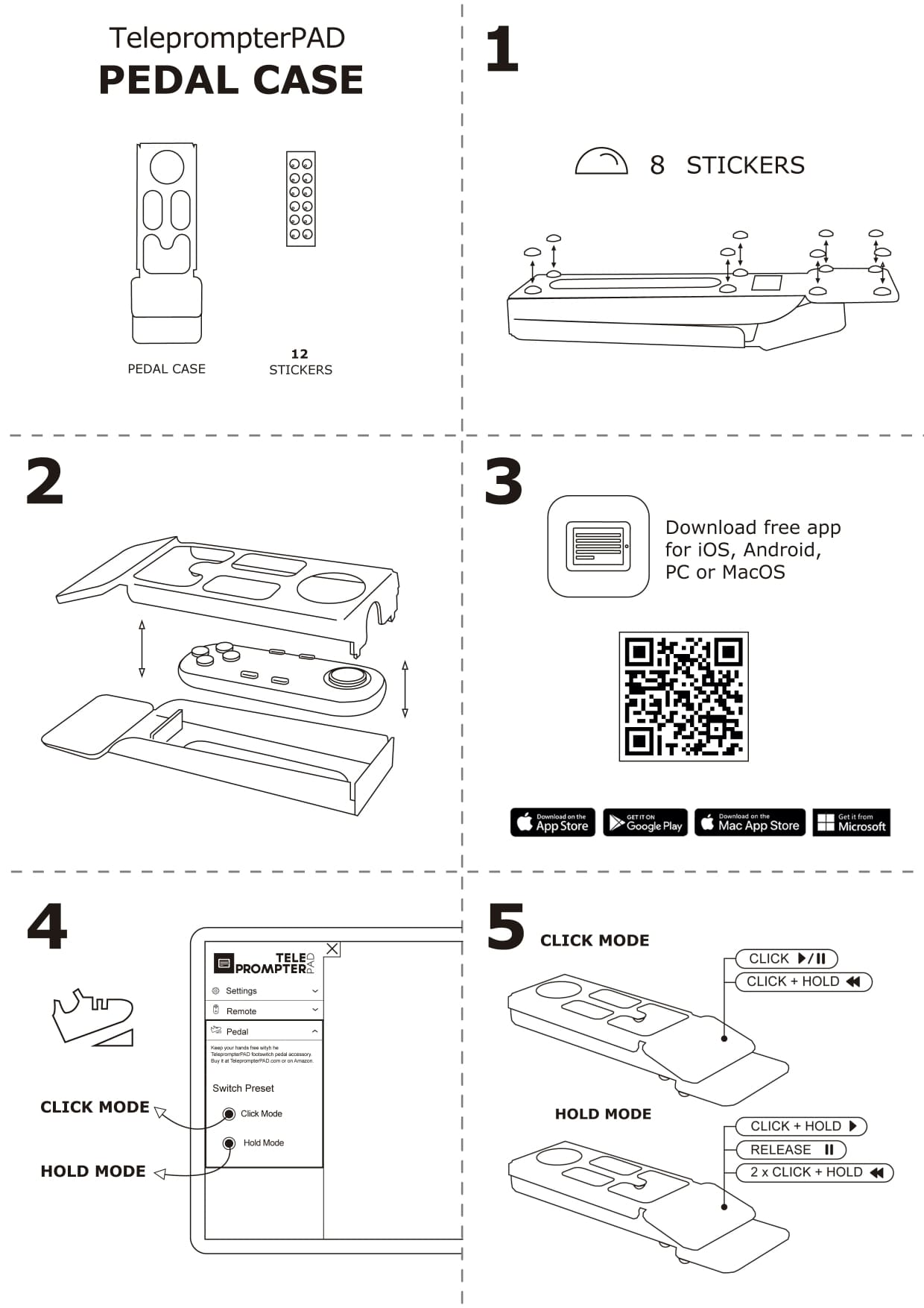 How to use Teleprompter PAD Foot Switch Pedal - Free Teleprompter app ...